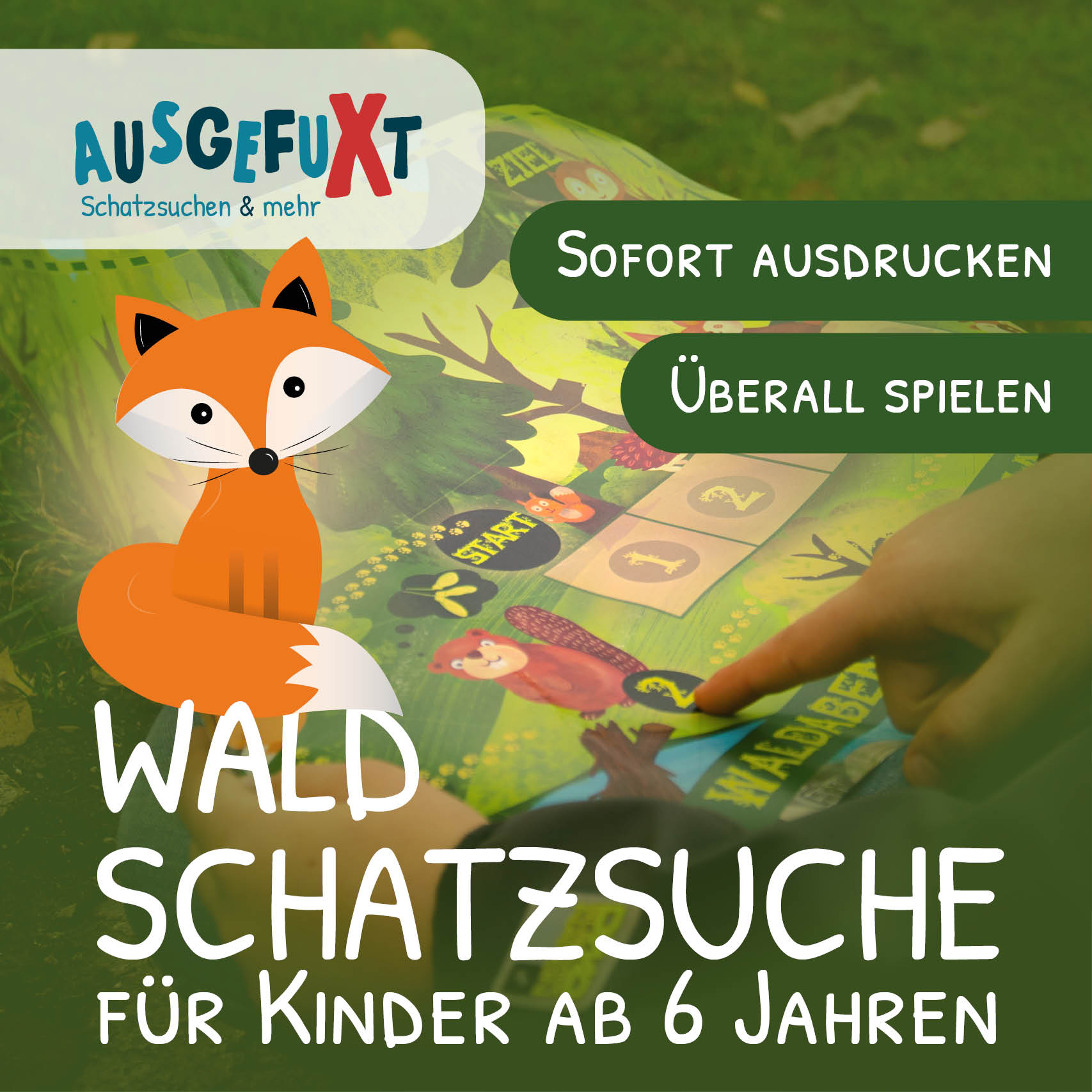 Waldbingo: Kostenlose Druckvorlage - AUSGEFUXT