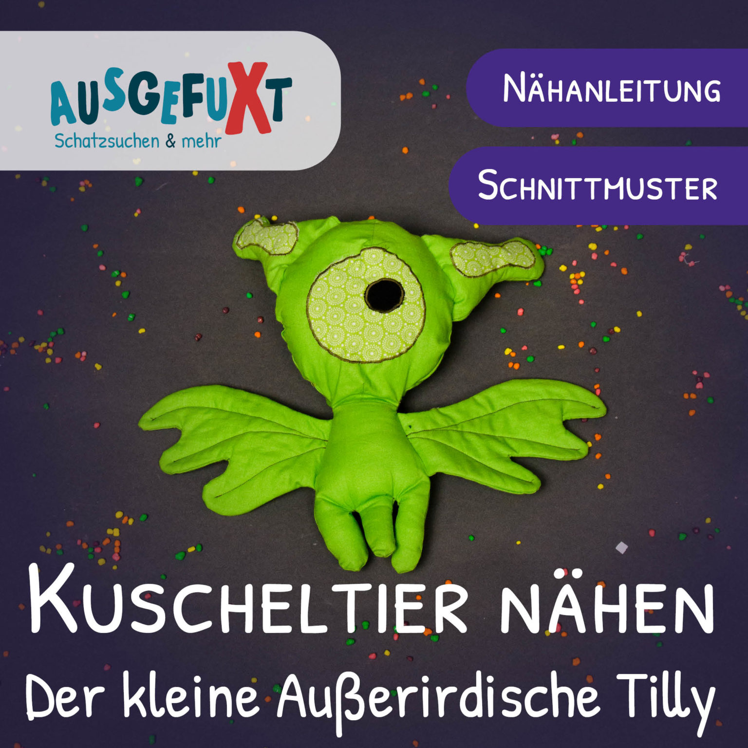 Monster nähen - 3 kostenlose Schnittmuster - AUSGEFUXT