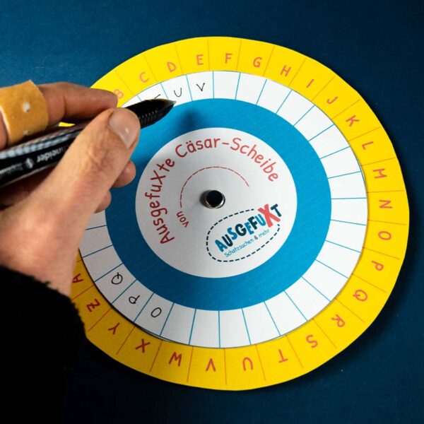 Die Cäsar-Scheibe - Kostenlose PDF-Vorlage zum Ausdrucken - AUSGEFUXT