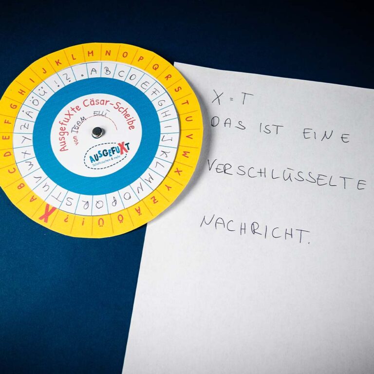 Die Cäsar-Scheibe - Kostenlose PDF-Vorlage zum Ausdrucken - AUSGEFUXT